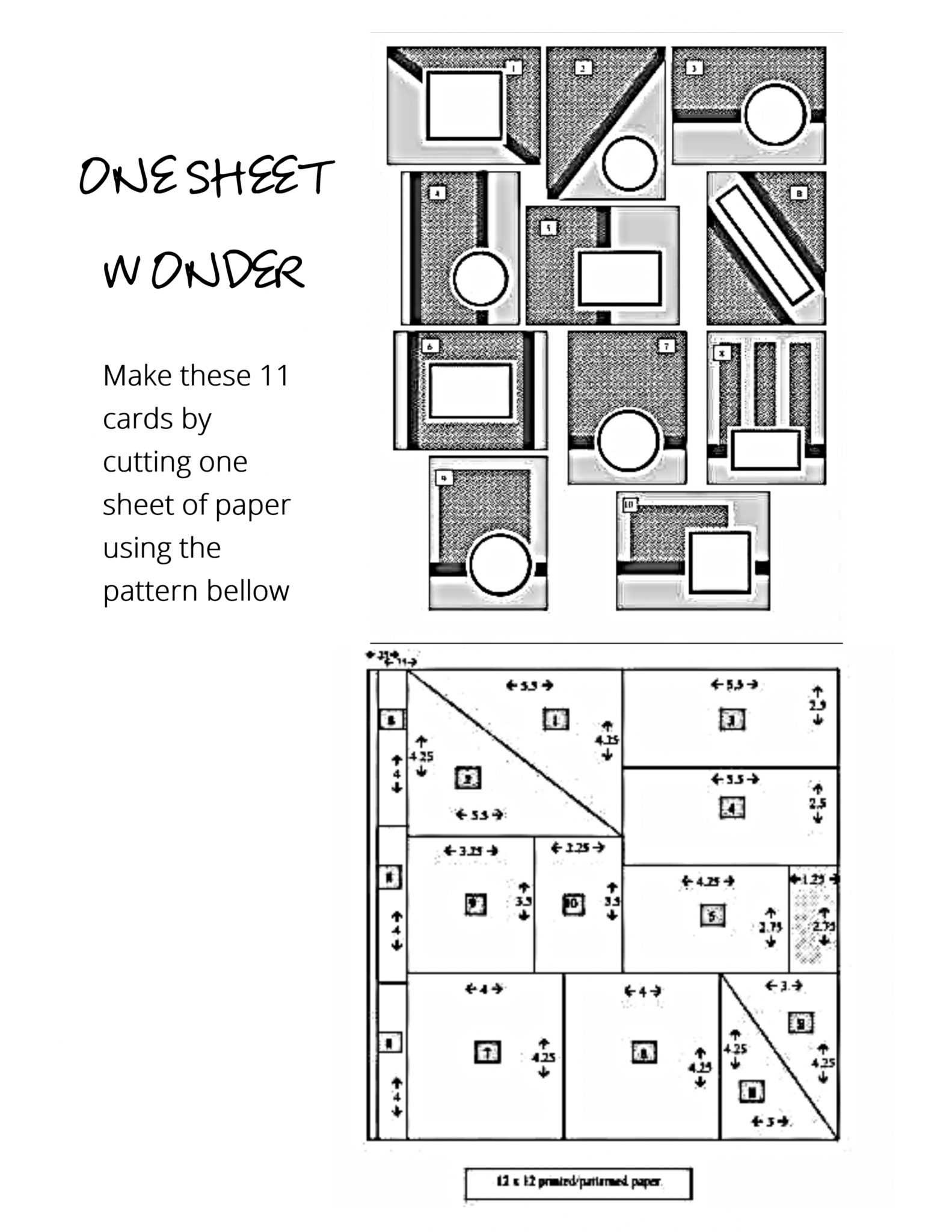 Make 11 Cards with this One Sheet Wonder - Kristina Rees ...