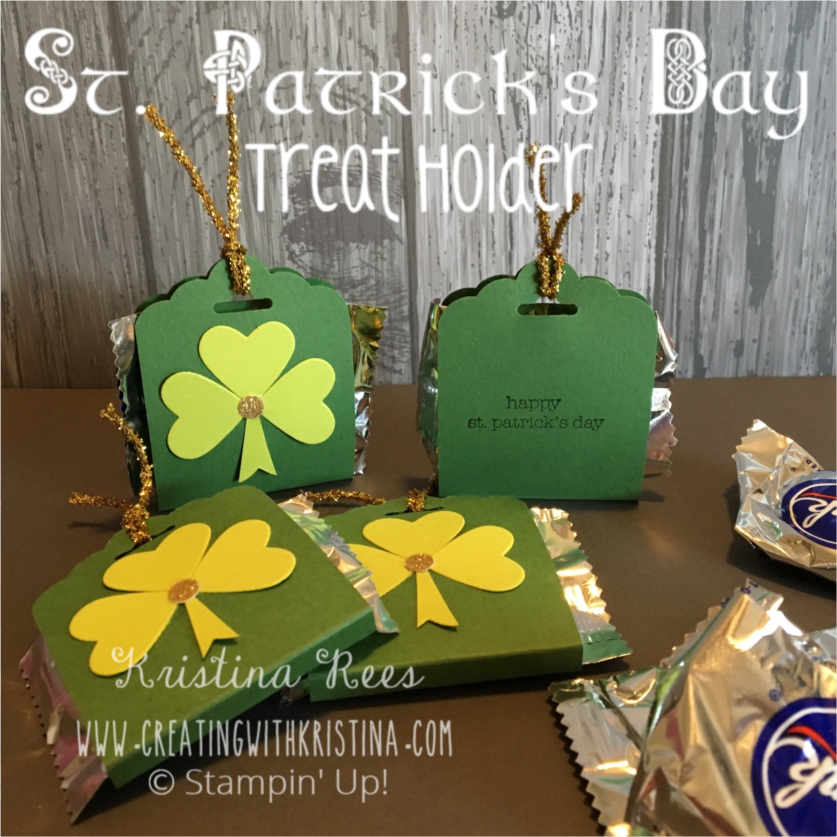St. Patrick's Day Treat Holder - Kristina Rees, CreatingWithKristina.com