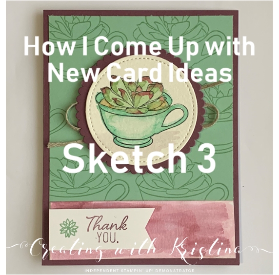 How to Come Up with New Card Ideas From a Card Sketch - Kristina Rees ...