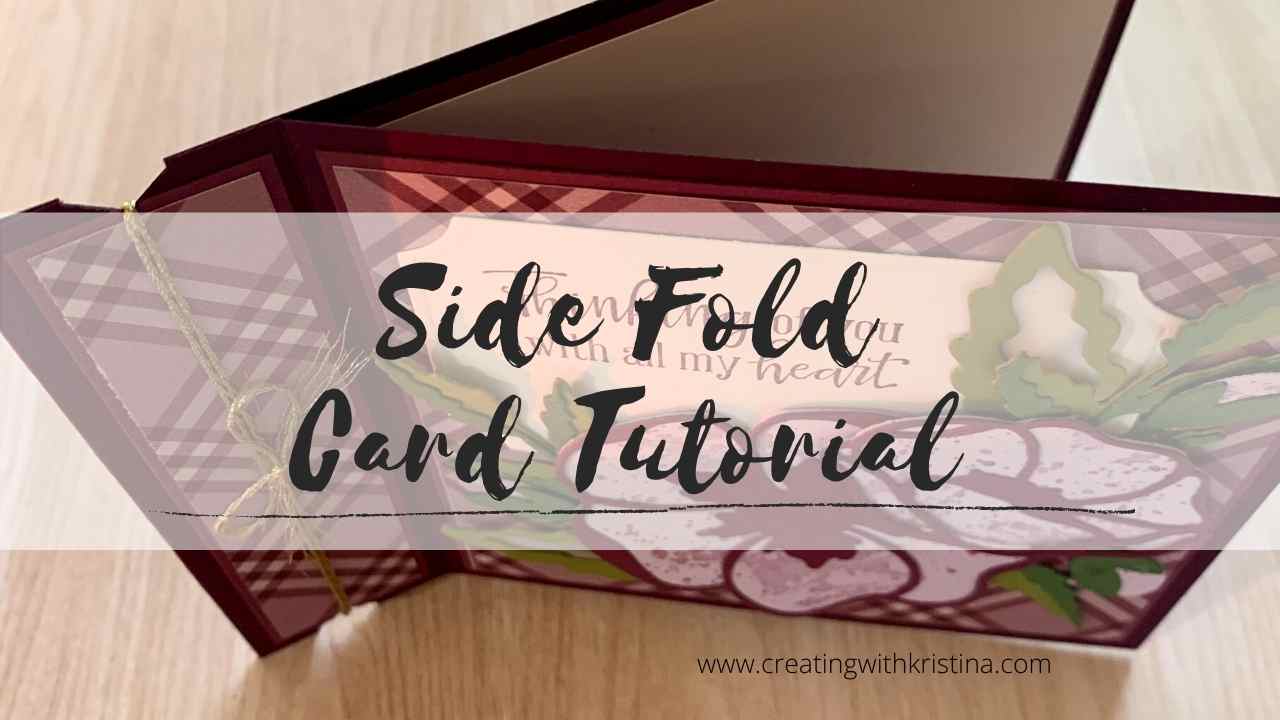 Measurements and instructions for a side fold card - Kristina Rees ...