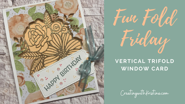 Vertical Tri-fold Window Card Tutorial - Kristina Rees ...