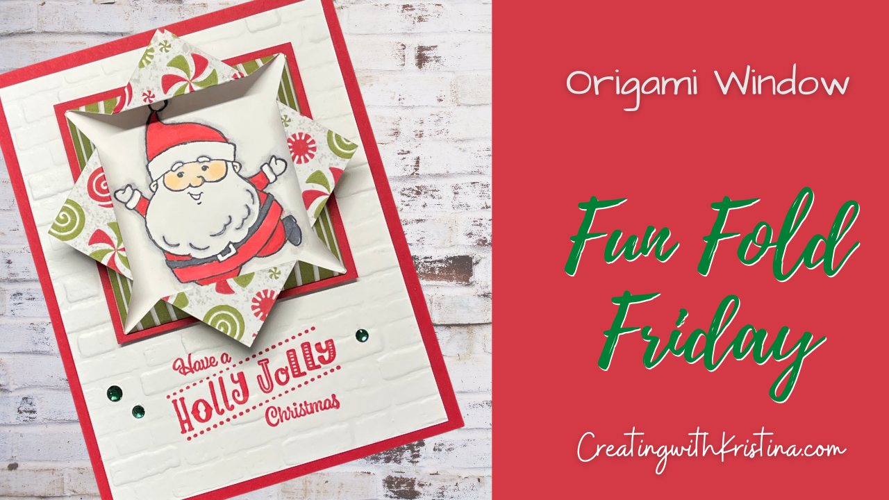 Origami Window Christmas Card Tutorial - Kristina Rees ...