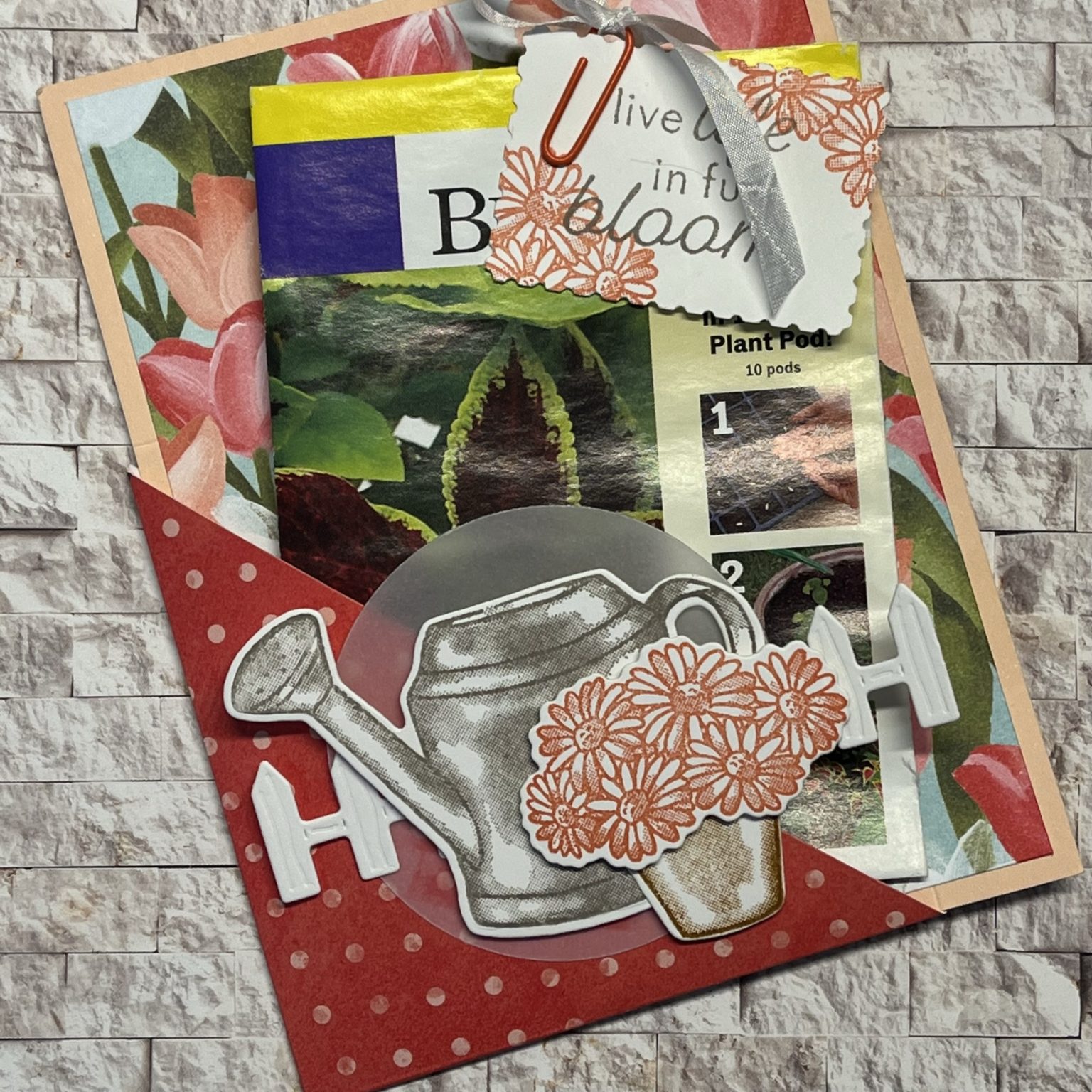 Fun Fold Seed Packet Holder - Kristina Rees, CreatingWithKristina.com