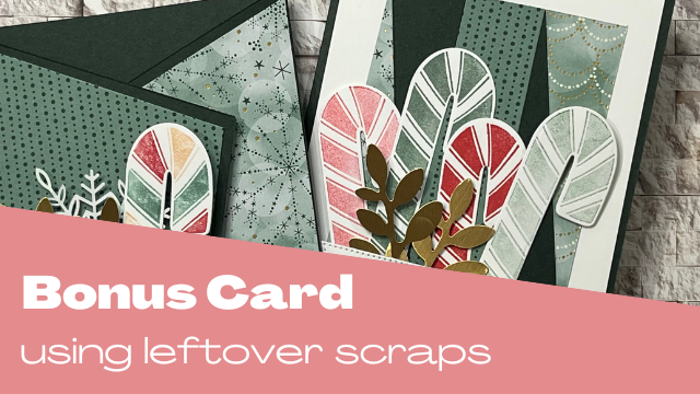 Bonus Card Using the Leftover Scraps from Angled Gatefold Card - Kristina Rees ...