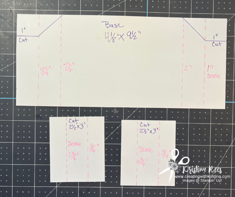 Template for Cascading Display Fun Fold Card - Kristina Rees ...