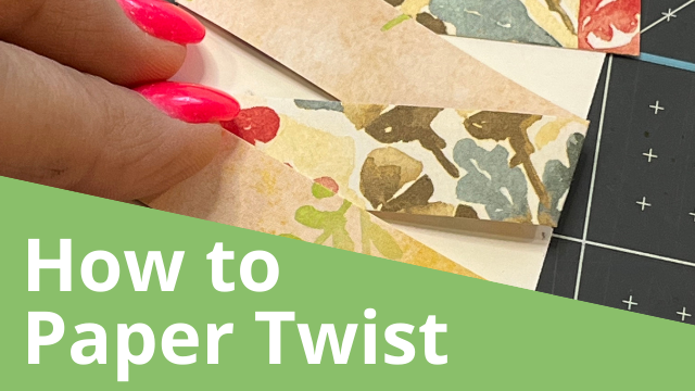 A New Twist on the Paper Ribbon Twist Fun Fold Friday - Kristina Rees ...